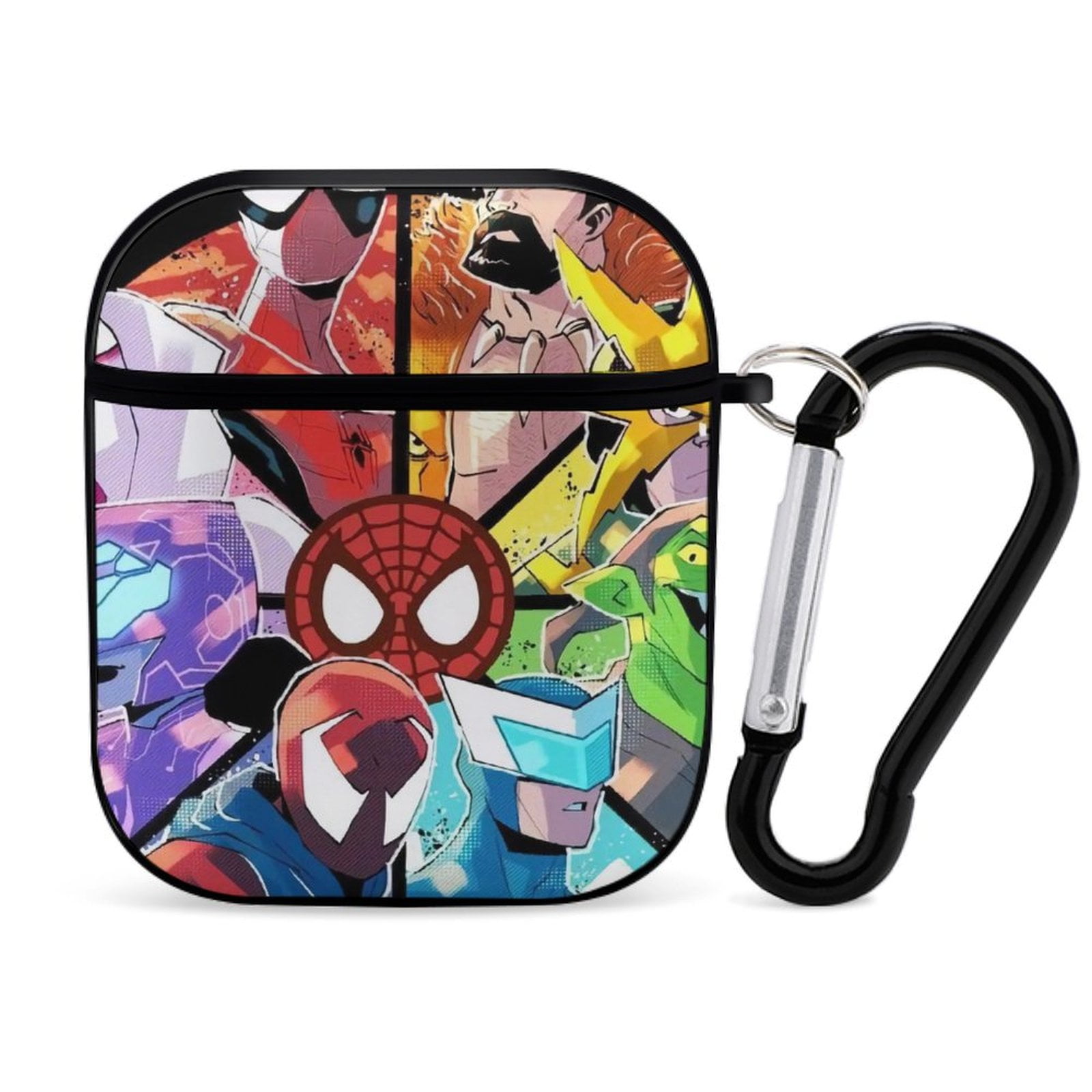 for AirPods 2nd & 1st Generation Case Cover,Spider Man Color Wheel ...