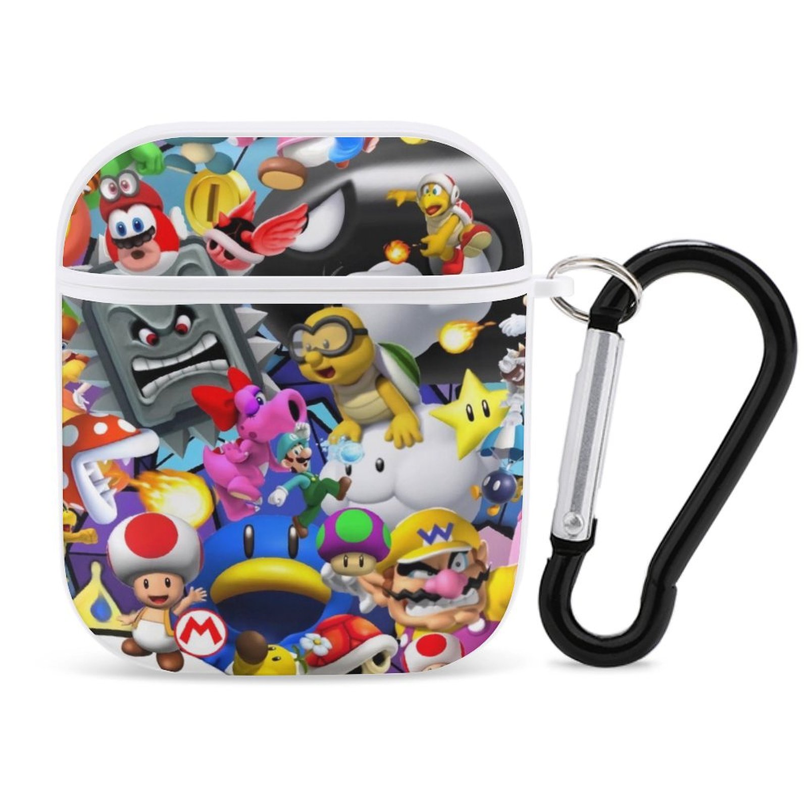 for AirPods 2nd & 1st Generation Case Cover,Super Mario Group Portrait ...