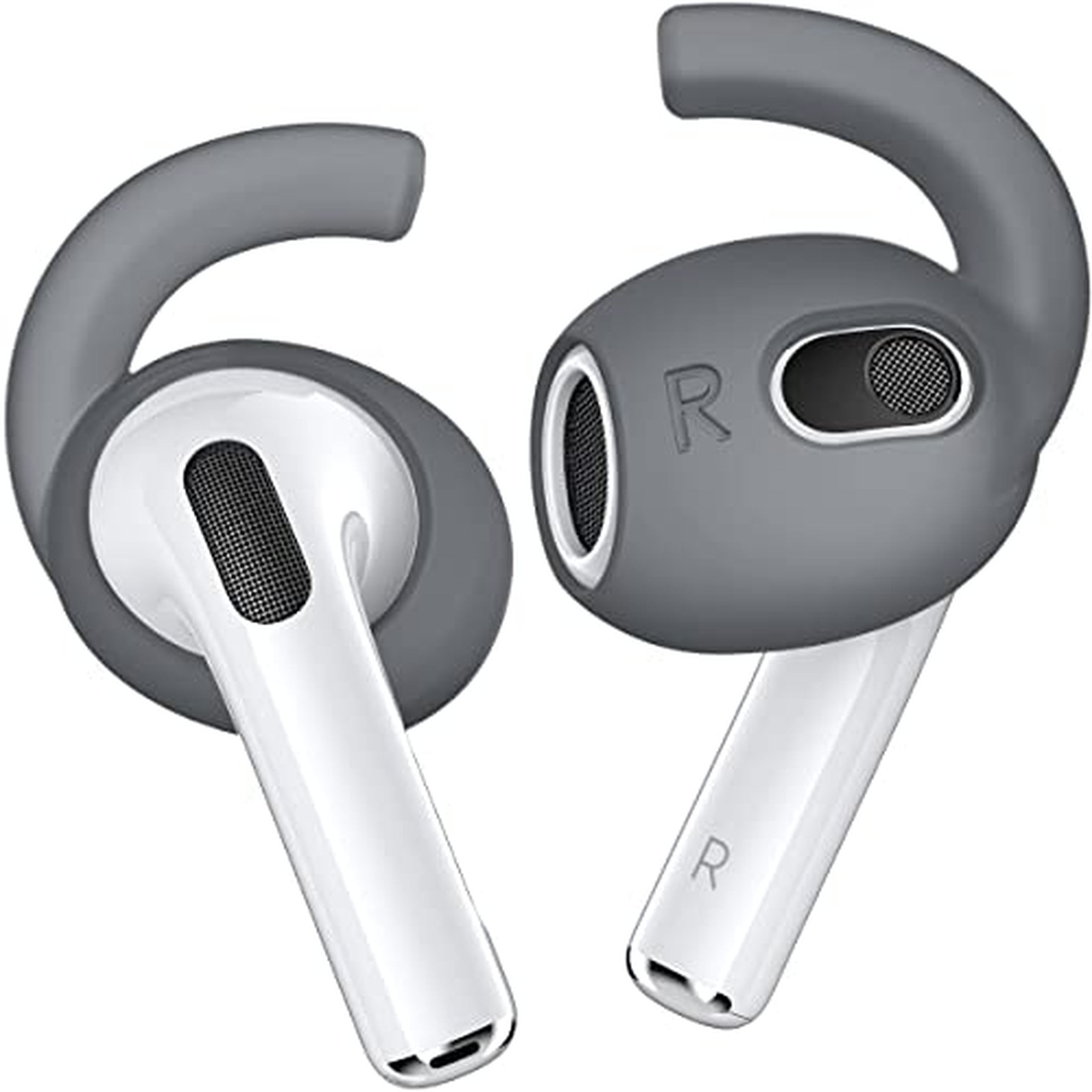 AirPods 3 Secure Fit Ear Hooks with Storage Pouch in Smoky Grey ...