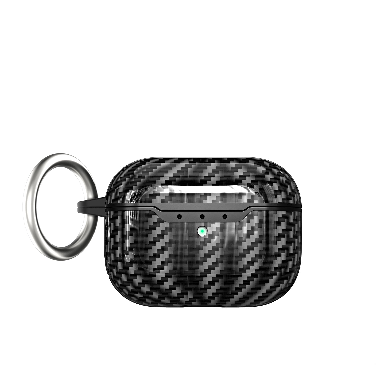 AirPods 4 Case with Keychain, Allytech Carbon Fiber Wireless Charging ...