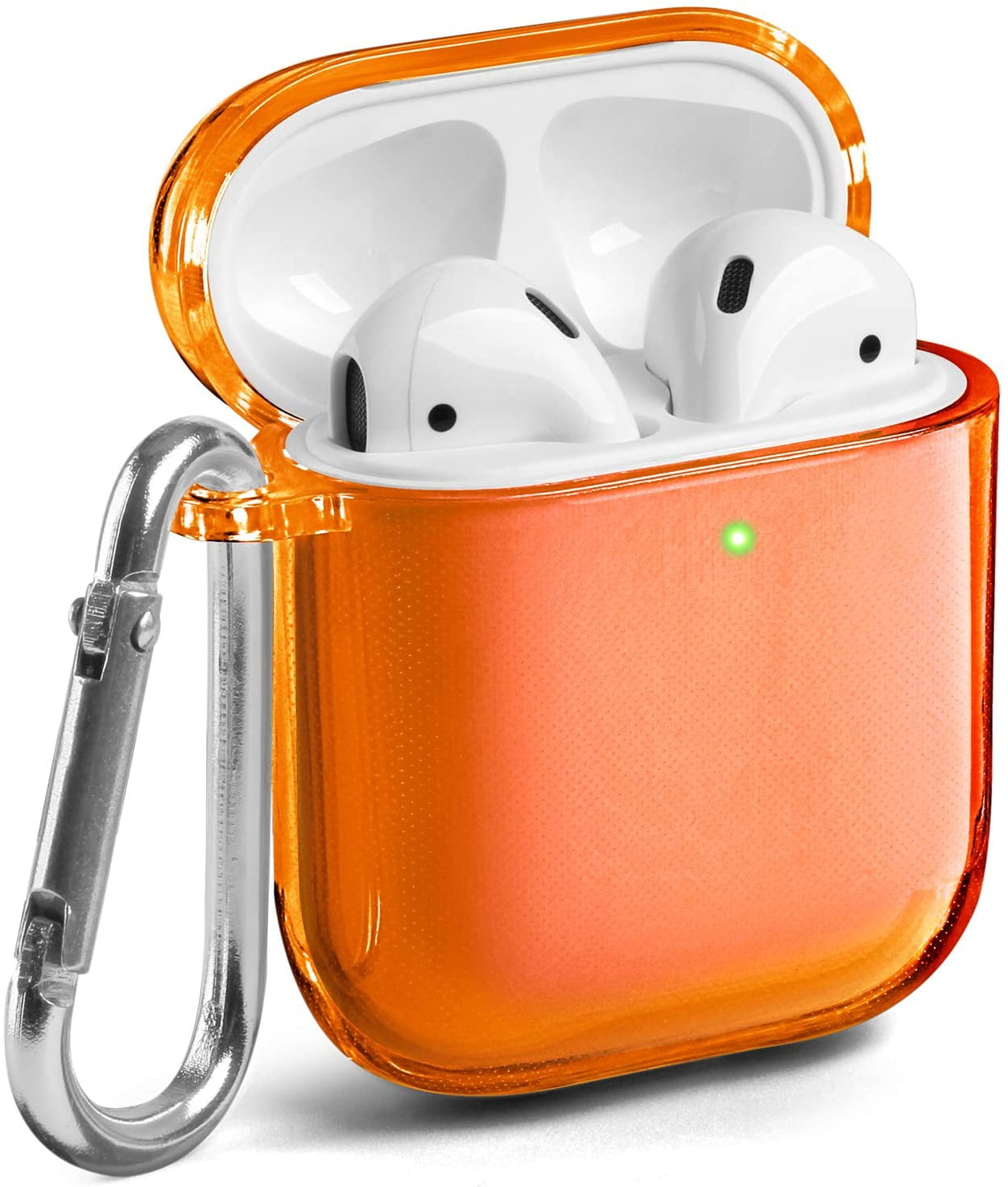 AirPods Case Clear [Front LED Visible], TPU Protective Shockproof ...