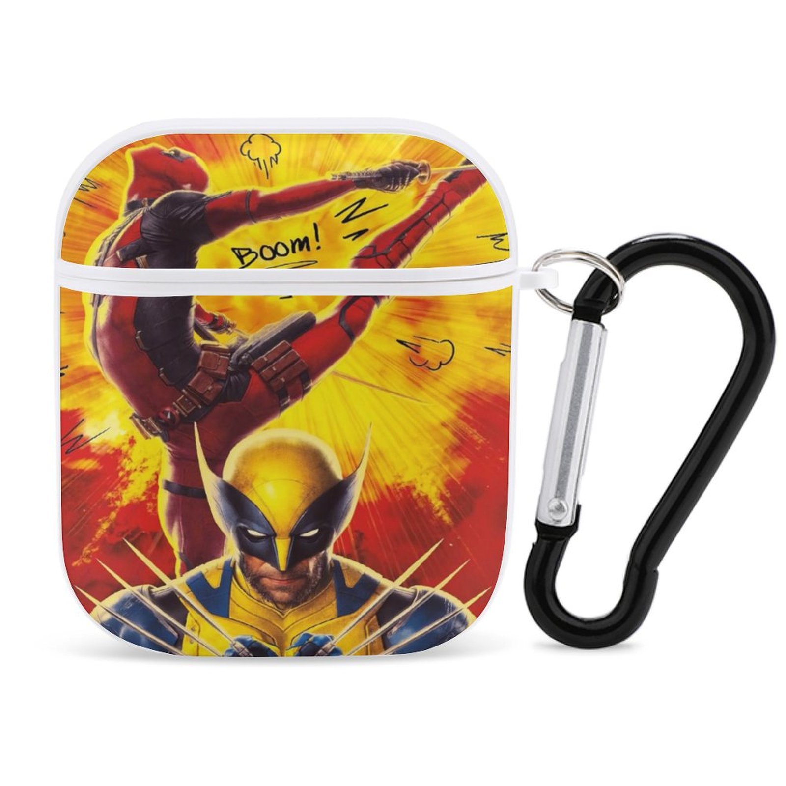 for AirPods Case Cover,Deadpool & Wolverine Airpod Case with Carabiner ...