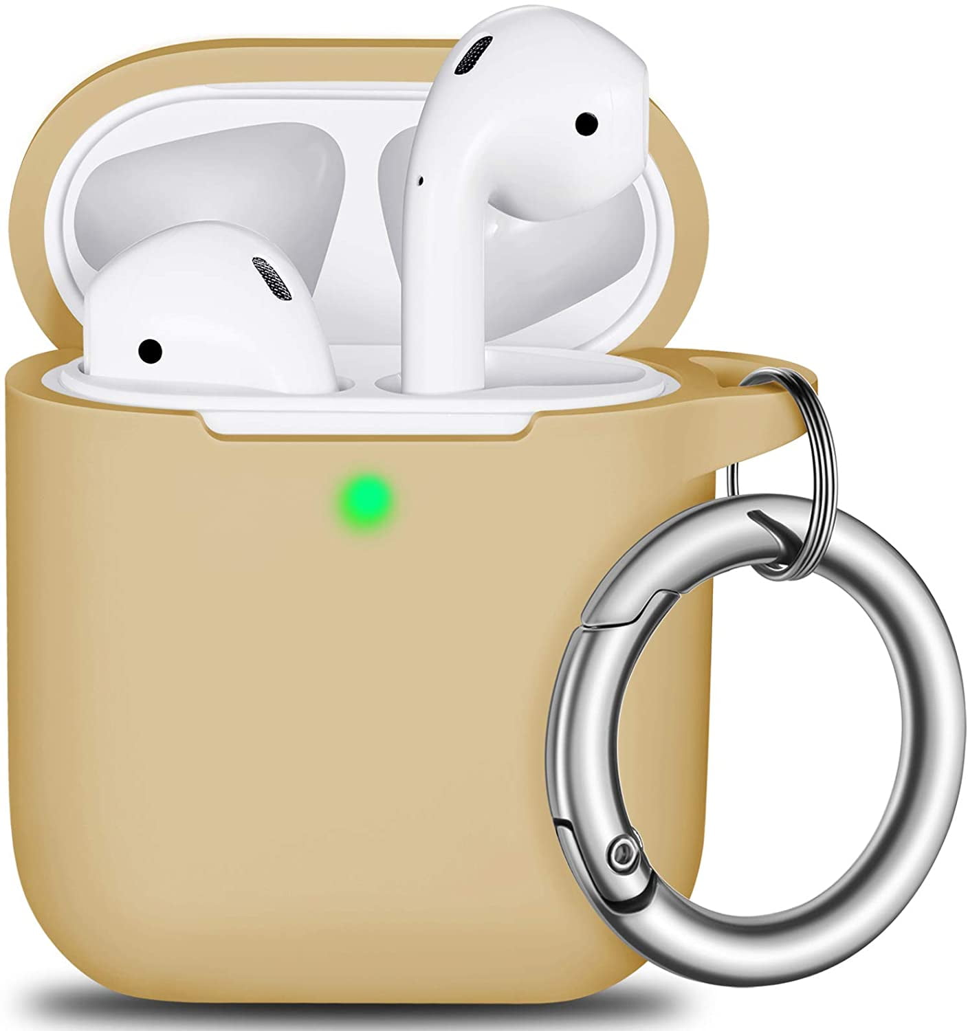 AirPods Case Cover with Keychain, Silicone Protective Skin Cover for ...