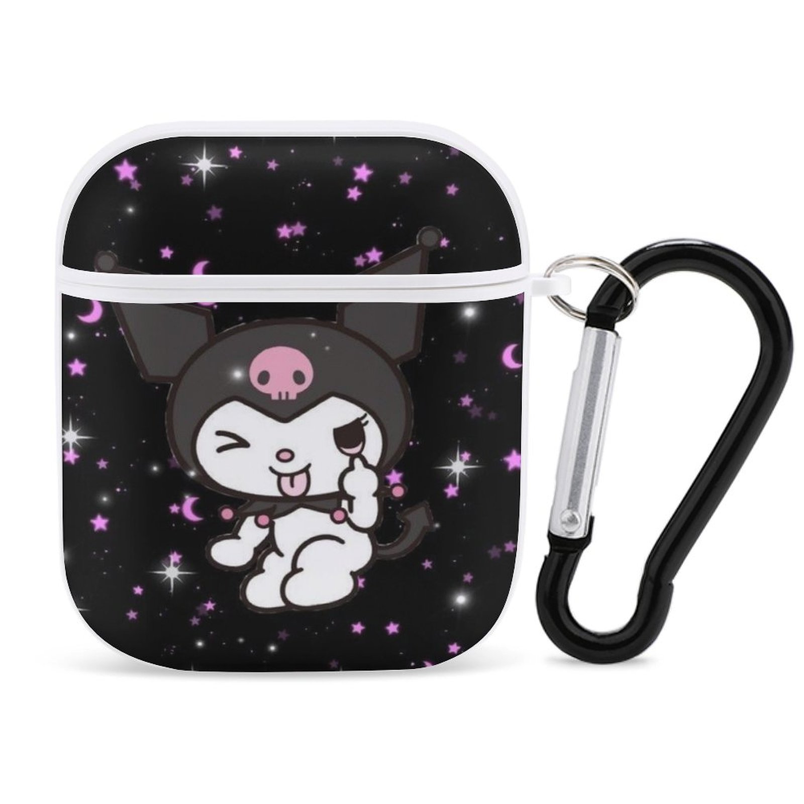 for AirPods Case Cover,Kuromi Star Wallpaper Airpod Case with Carabiner ...