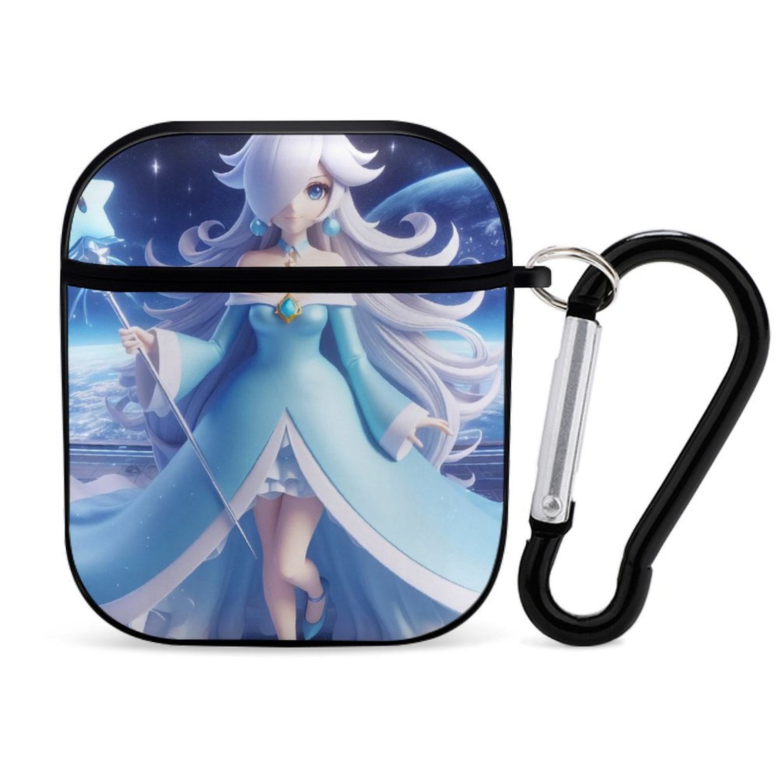 for AirPods Case Cover,Mario Rosalina Blue Airpod Case,PC Hard Shell ...