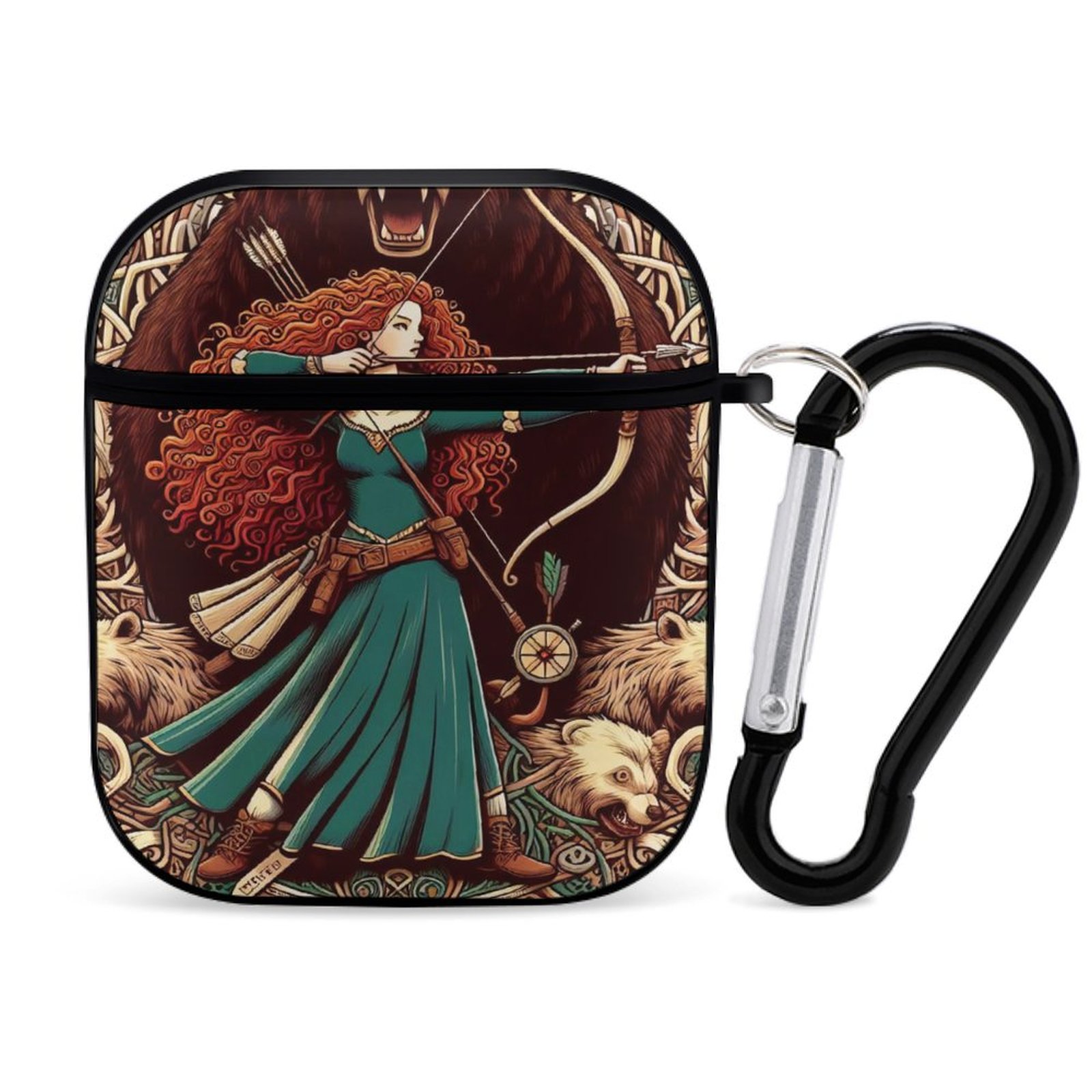 for AirPods Case Cover,Princess Merida And The Bears Airpod Case,PC ...