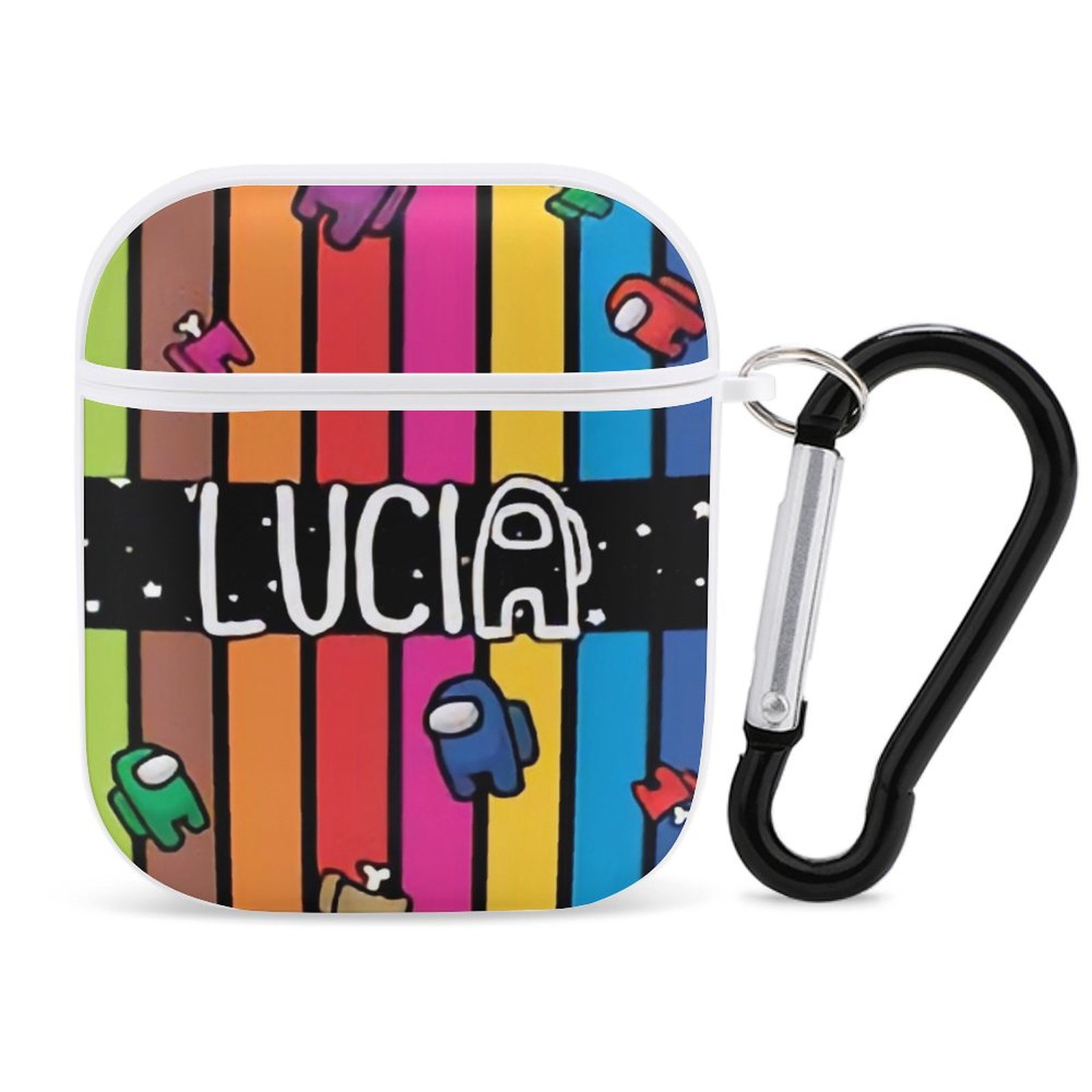 for AirPods Case Cover,Rainbow Among-Us Imposter Crewmate Airpod Case ...