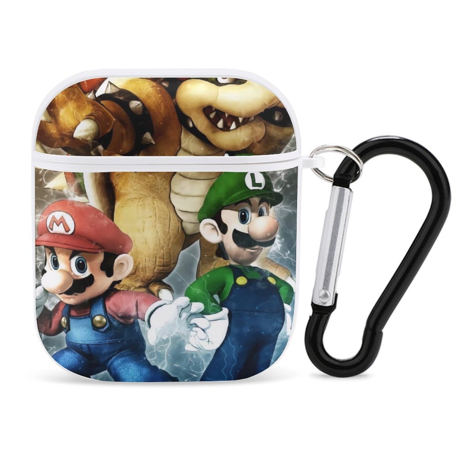 for AirPods Case Cover,Super Mario And Luigi Airpod Case with Carabiner ...