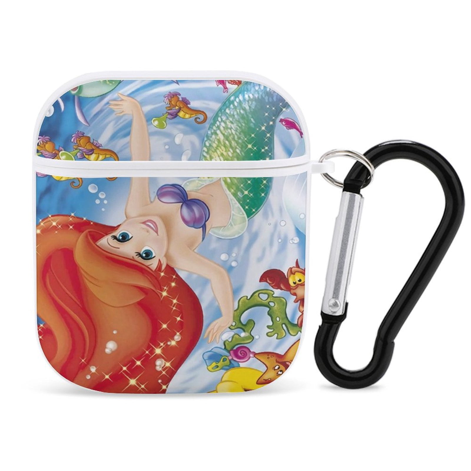 for AirPods Case Cover,Under The Sea Mermaid Ariel Flounder Airpod Case ...