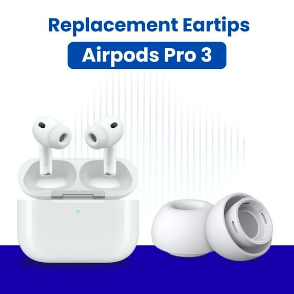 AirPods Pro 3rd Generation Replacement Silicone Rubber Ear Tips 4 Pairs ...