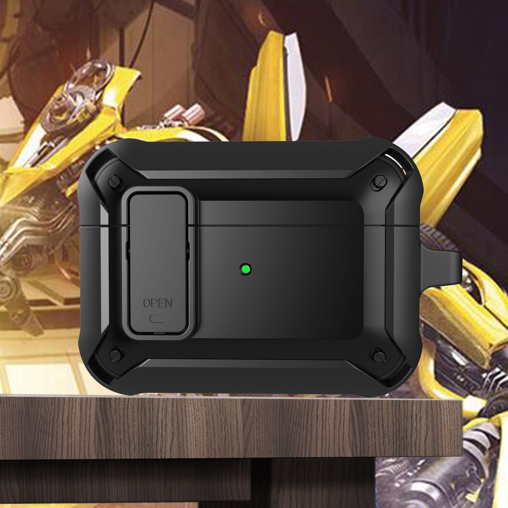 AirPods Pro Case, Armor Heavy Duty Shookproof Hard Case No Hinge Top ...