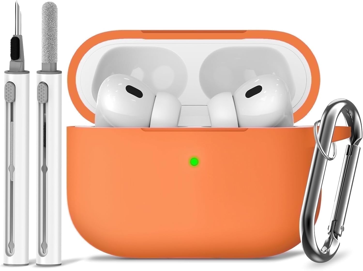 LuckySunDecorQZ, Earbud Case, for Apple AirPods Pro 2nd 1st Gen, Black ...