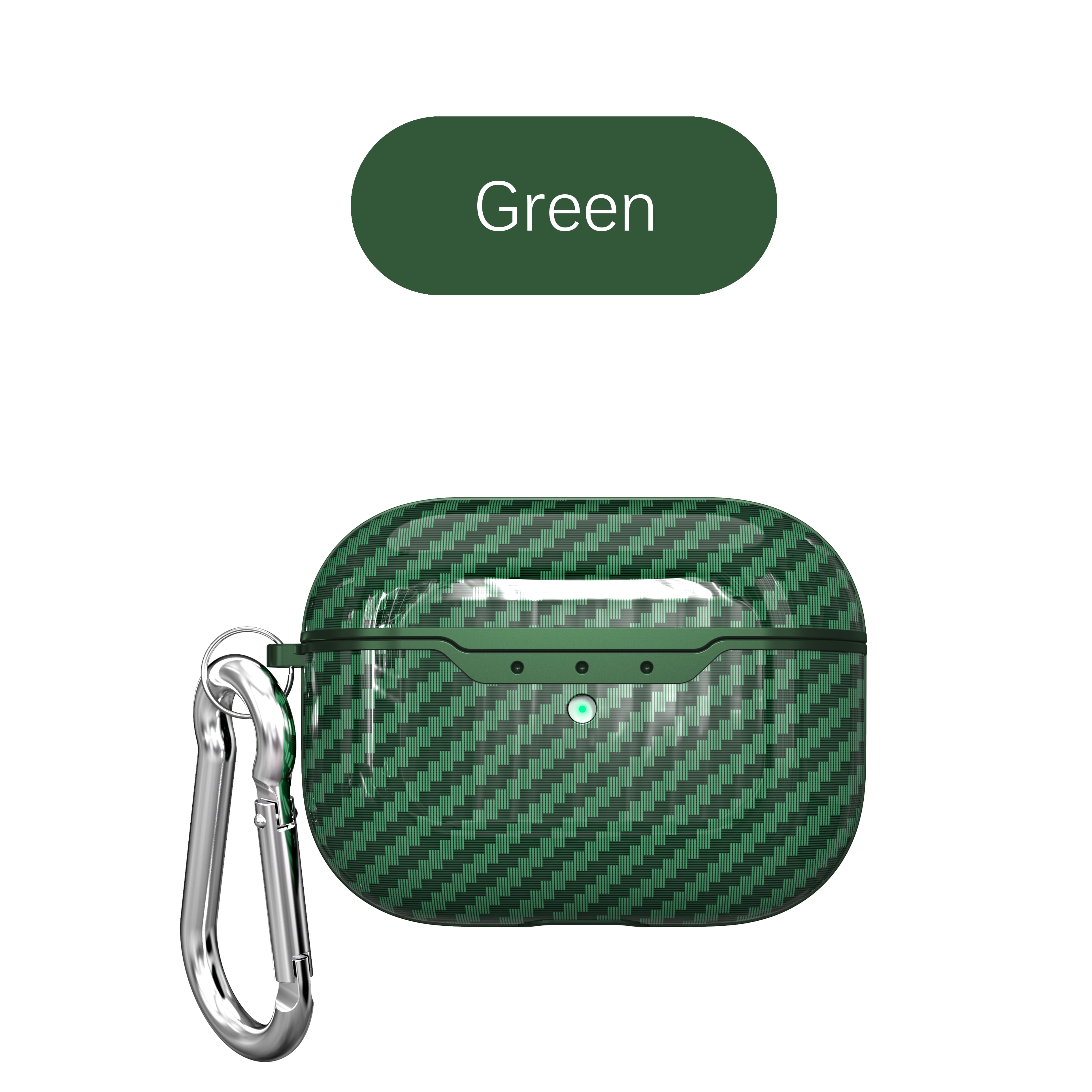 AirPods Pro Case with Keychain, Allytech Carbon Fiber Wireless Charging ...
