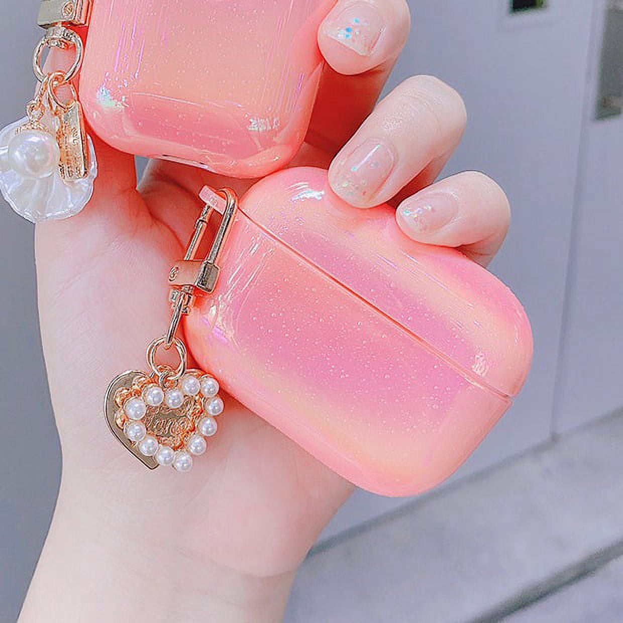 AirPods Pro Case with Keychain, GMYLE Water Drop Style Hard Shell Case ...