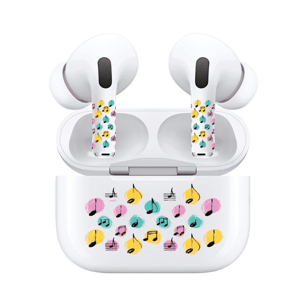 AirSkins Colorful Music Decal Cute Aesthetic Stickers Headphone Skin ...