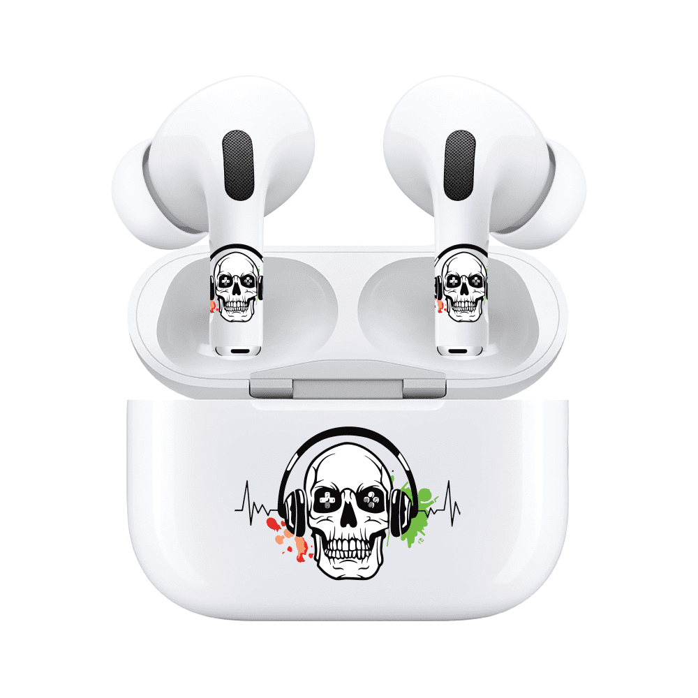 AirSkins Cool Skeleton Stickers for AirPods 3 - Skeleton Headphone ...