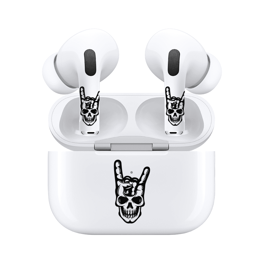 AirSkins Cool Skeleton Stickers for AirPods 3rd Generation - Rock On ...