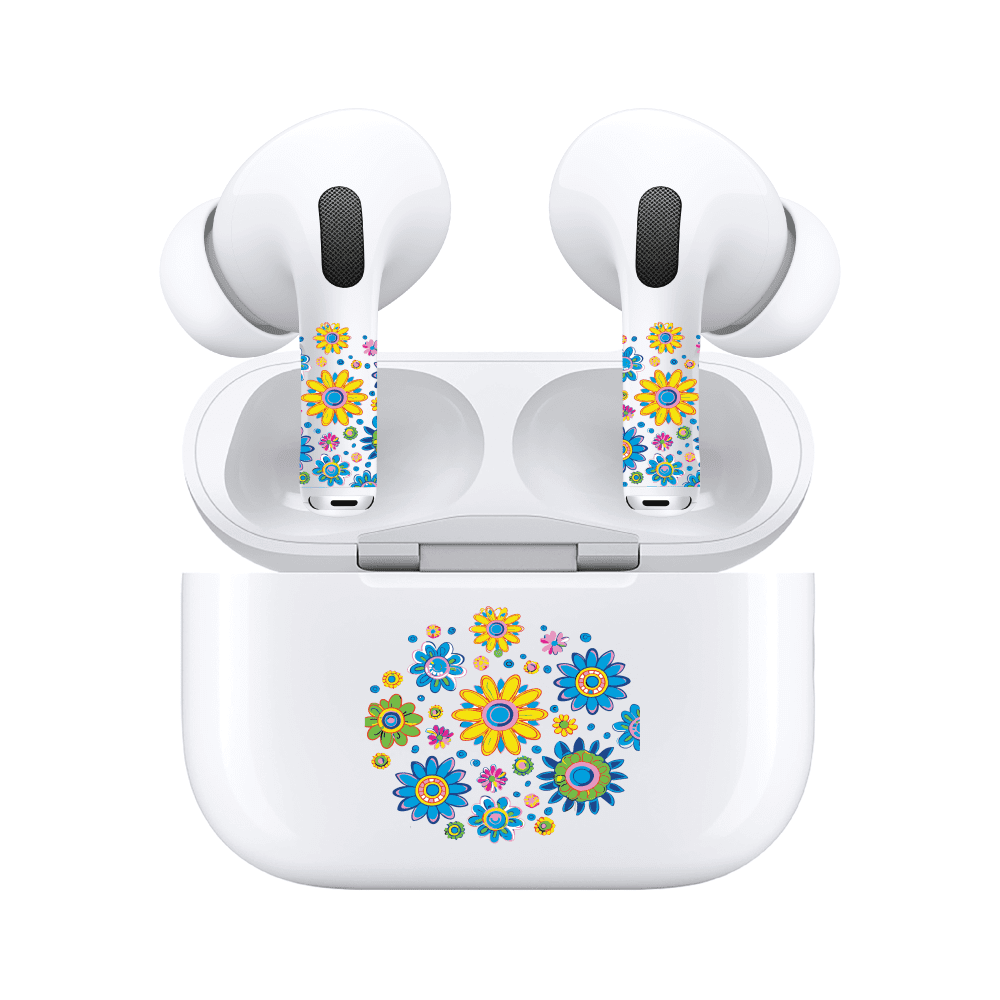 AirSkins Cute Flower Stickers for AirPods 4th Generation - Floral Decal ...