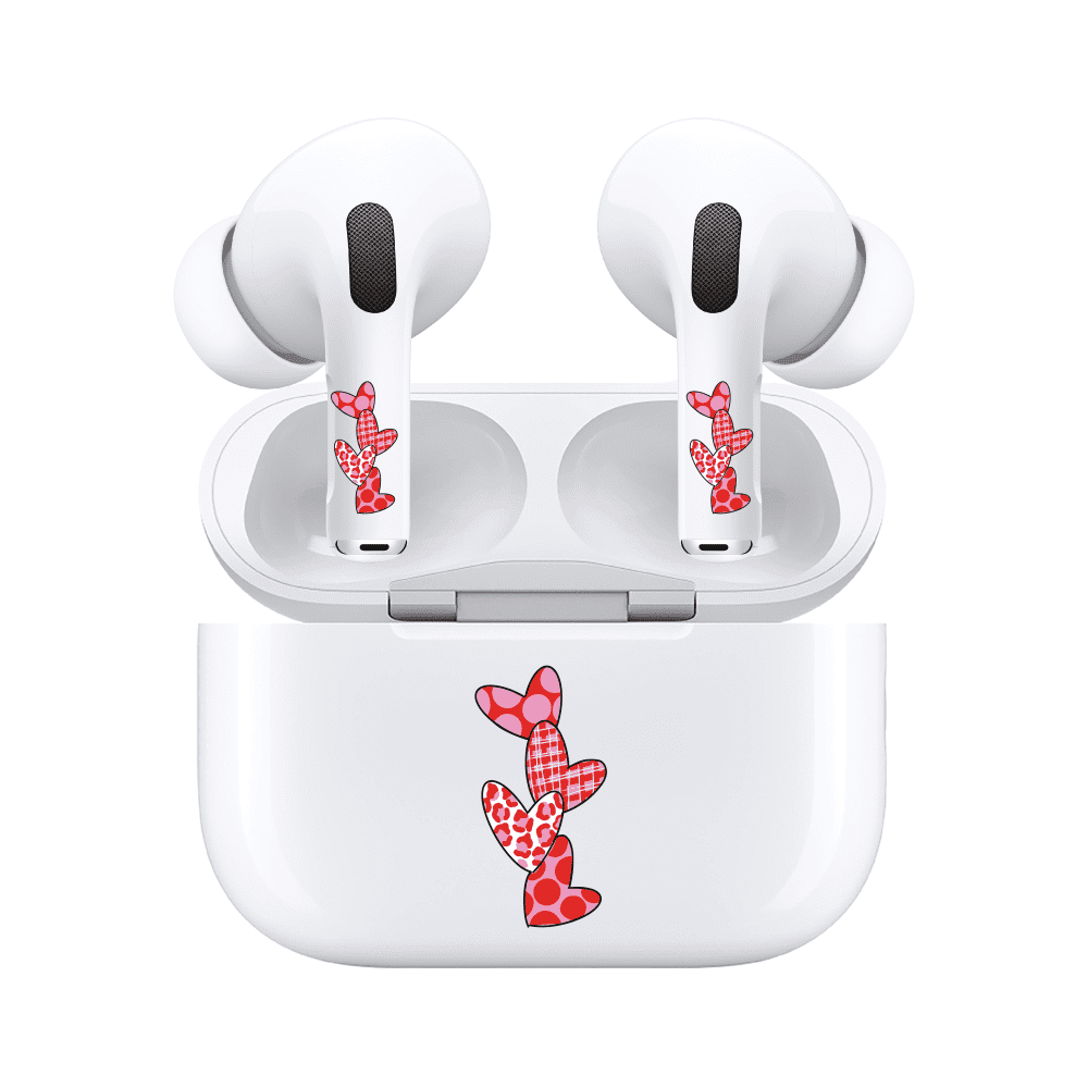 AirSkins Cute Heart Stickers Compatible With AirPods 4 - Heart Decal ...
