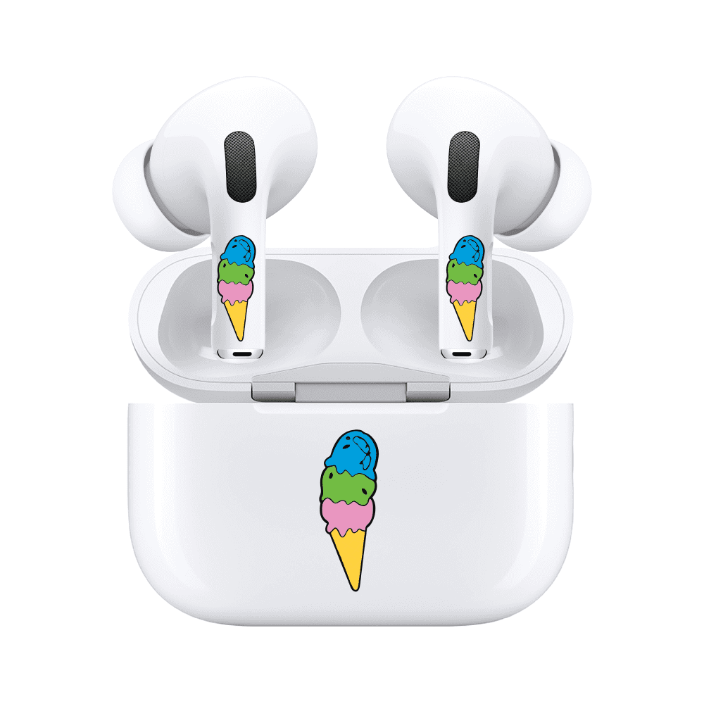 AirSkins Cute Stickers for AirPods 3 - Ice Cream Stickers, Ice Cream ...