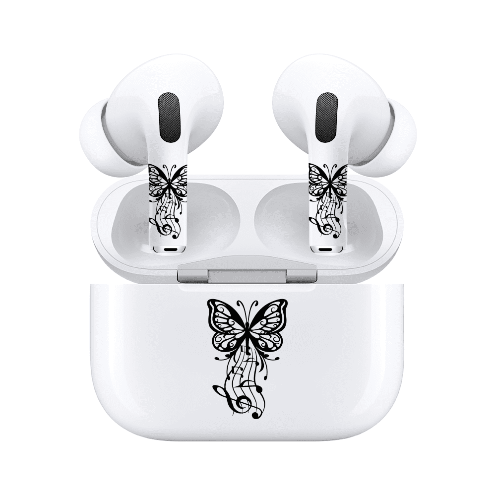 AirSkins Cute Stickers for AirPods 4 - Butterfly Headphone Stickers ...