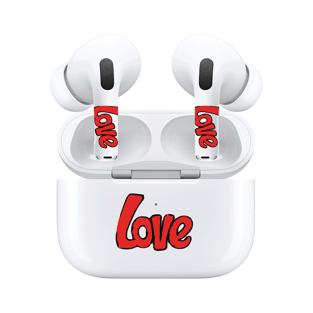 AirSkins Love Decal Stickers Compatible With AirPods 4 - Love Stickers ...