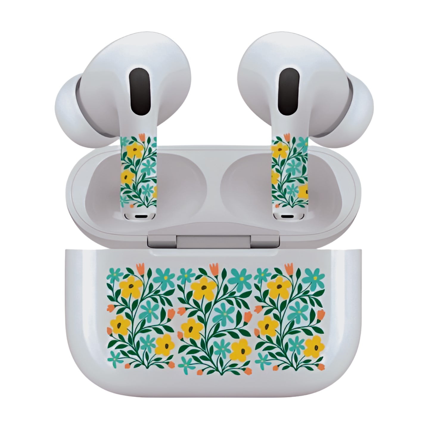 AirSkins - Decals for AirPods 3, Yellow Flowers Design, Scratch ...