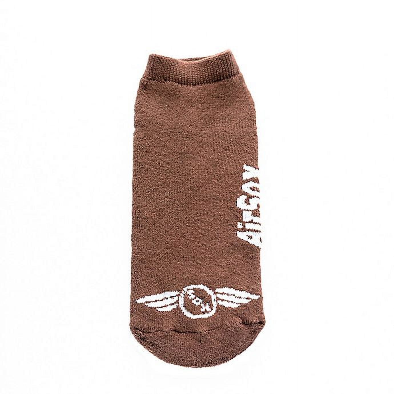 Airsox 1004-2 No Show Sock with Air Infused Silicone Pads, Medium - Brown - Walmart.com