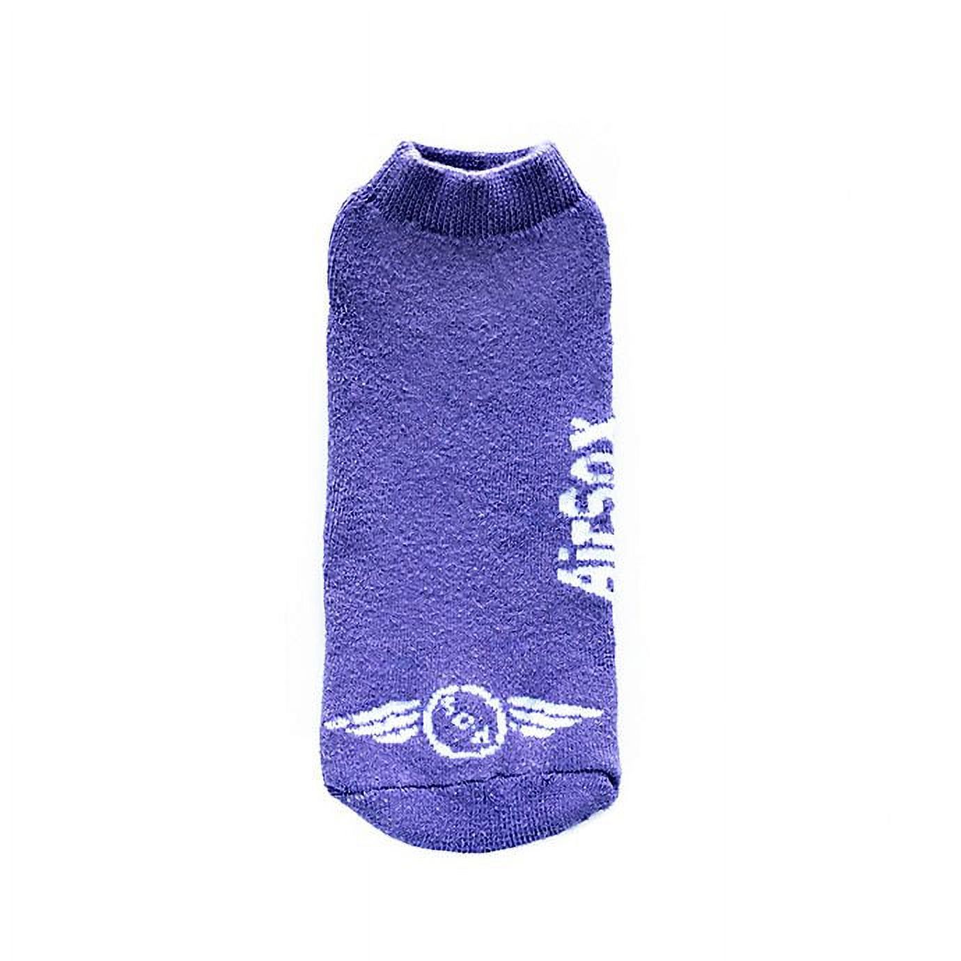 Airsox 1008-4 No Show Sock with Air Infused Silicone Pads, Small - Purple - Walmart.com