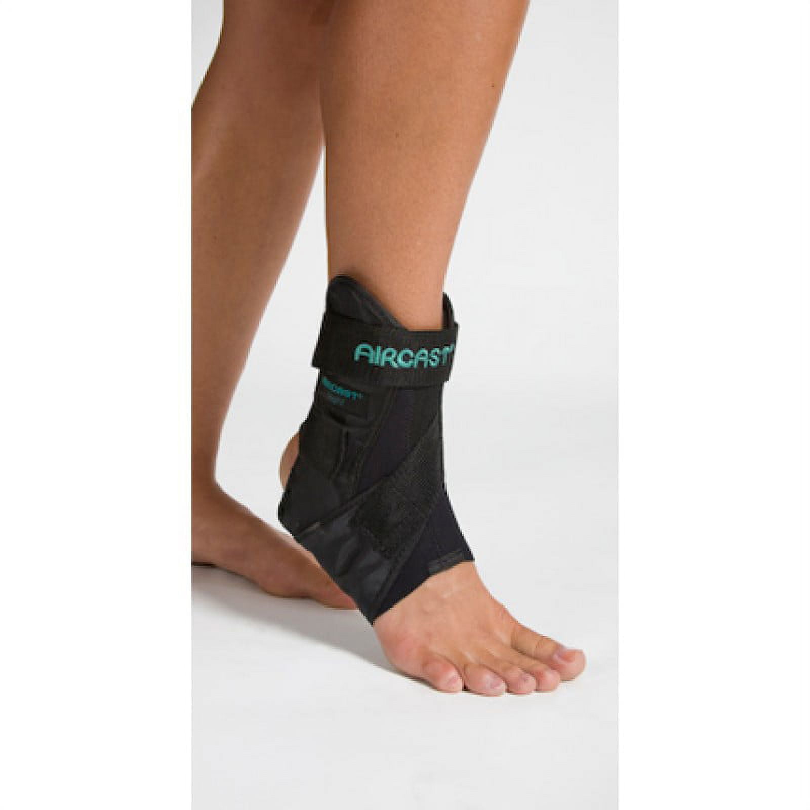 AirSport Ankle Support Hook and Loop Closure, Large, Black, Left Ankle ...