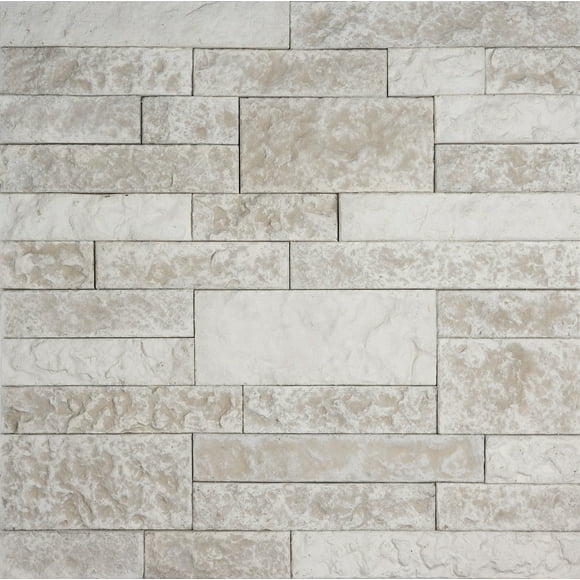 AirStone Birch Bluff Faux Stone Primary Wall Tile to Cover 8 Square ...