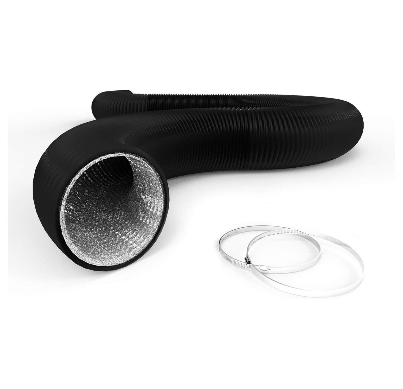 AirSupply Vent Hose 4 Inch Diameter 25 Feet Length - Flexible Aluminum ...