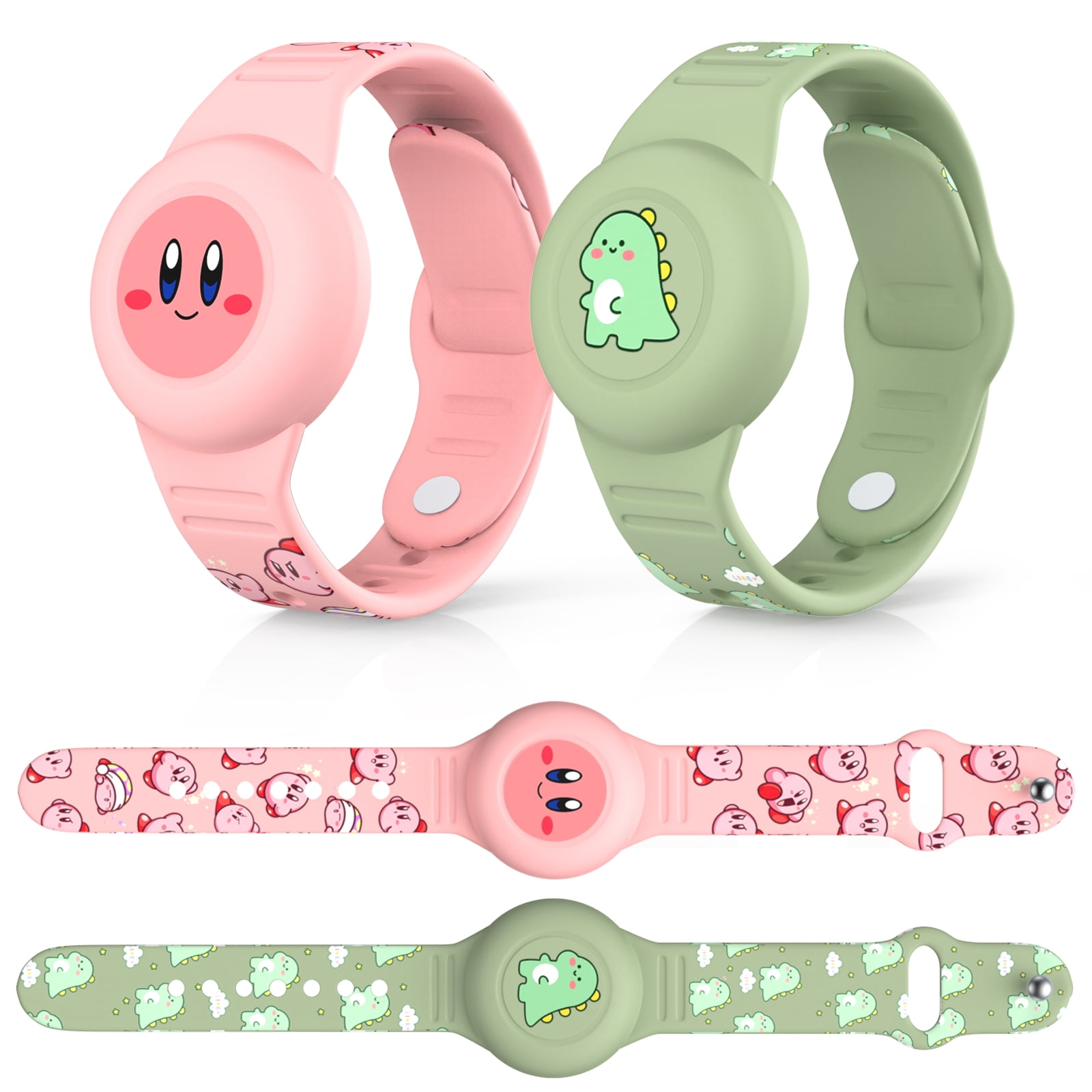 AirTag Children's Waterproof Bracelet, 2 Pack MOWYEOK Cute Kids Air Tag ...