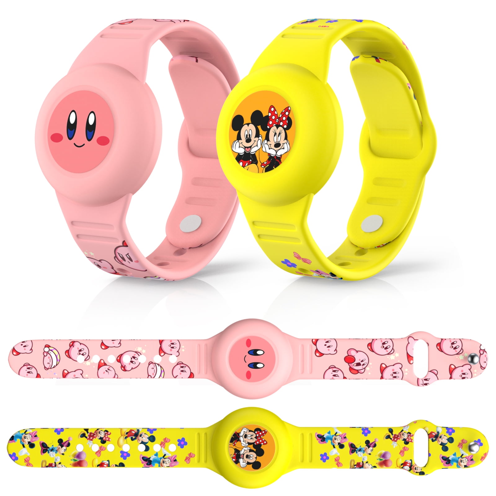 AirTag Children's Waterproof Bracelet, 2 Pack MOWYEOK Cute Kids Air Tag ...