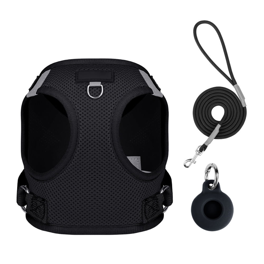 AirTag Dog Harness, Integrated Dog Vest No-Pull No-Choke Reflective Dog ...