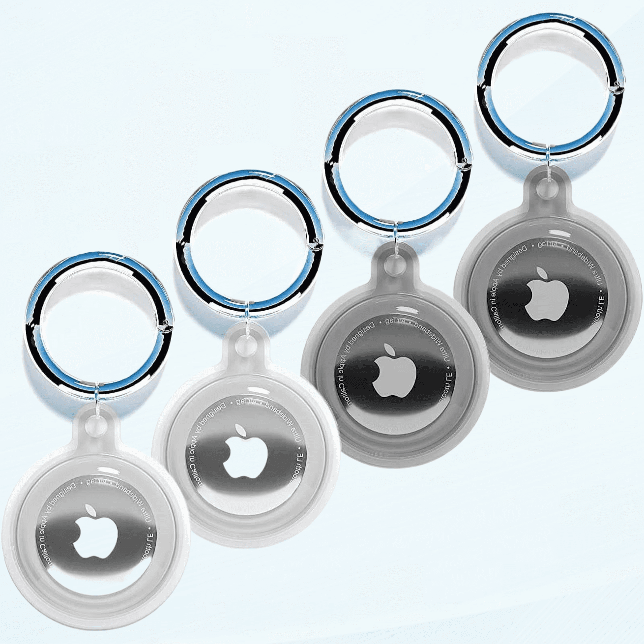 AirTag Holder (4 Pack) Waterproof Compatible with Apple Air Tag Easy to ...