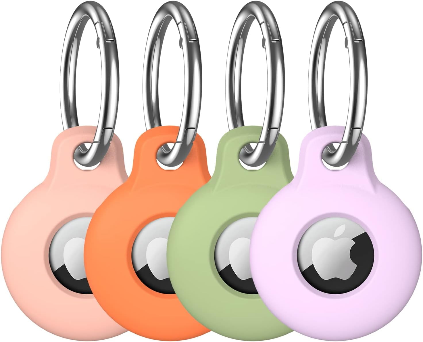 AirTag Holder Keychain Compatible with Apple AirTag, 4 Pack AirTag Case ...
