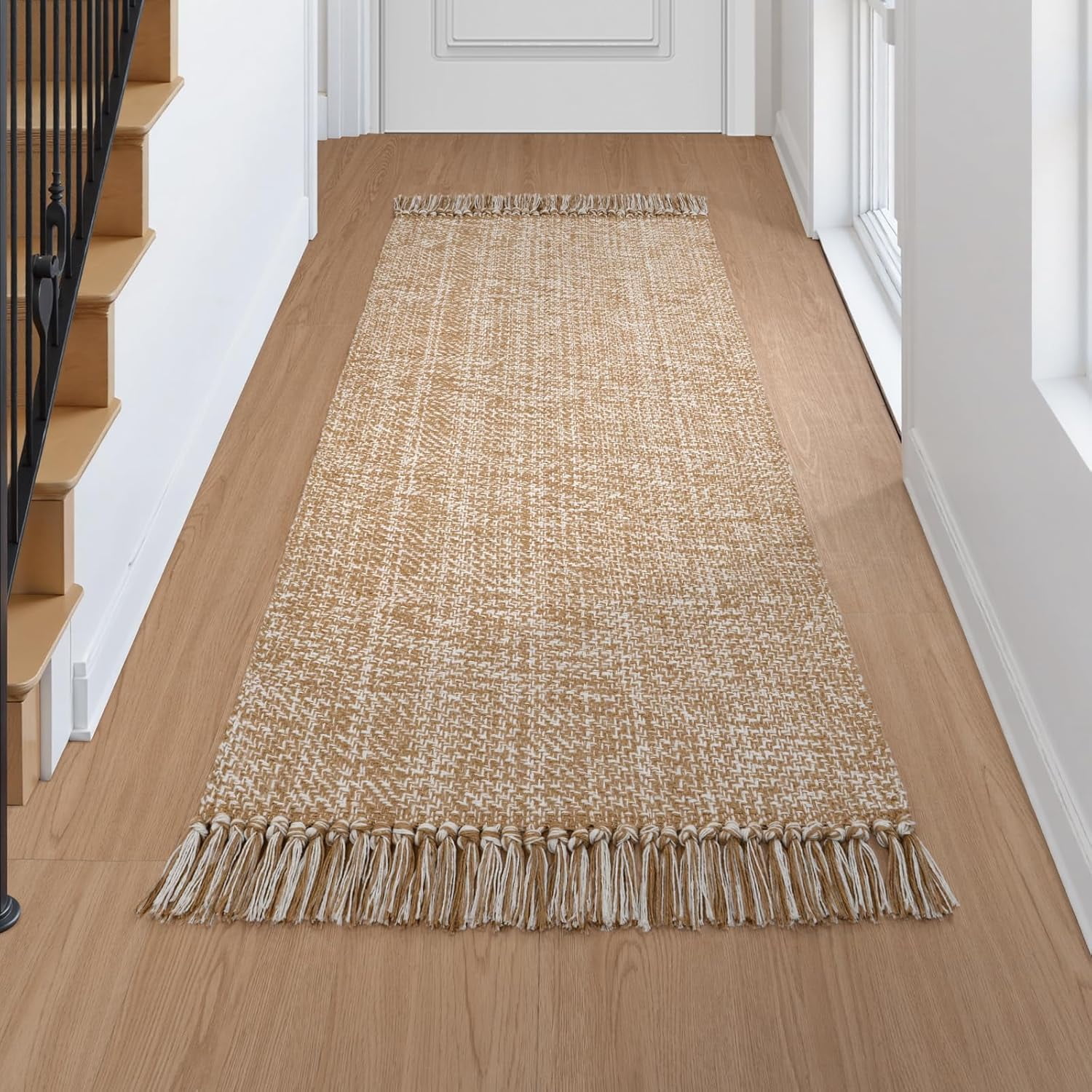 Hallway Runner Rug, 2' x 5' Soft Washable Kitchen Runner Rug, Black ...