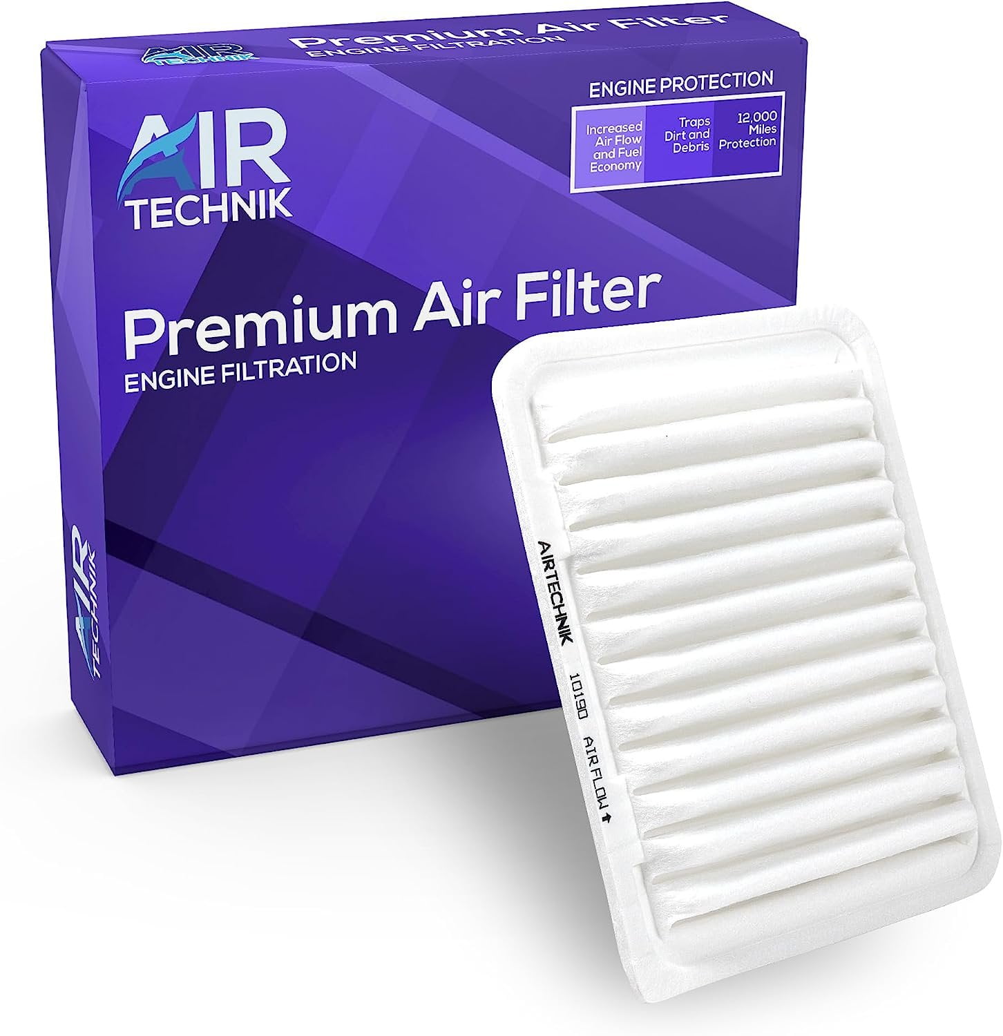 AirTechnik CA10190 Replacement Engine Air Filter Fits 2009-2019 Toyota ...