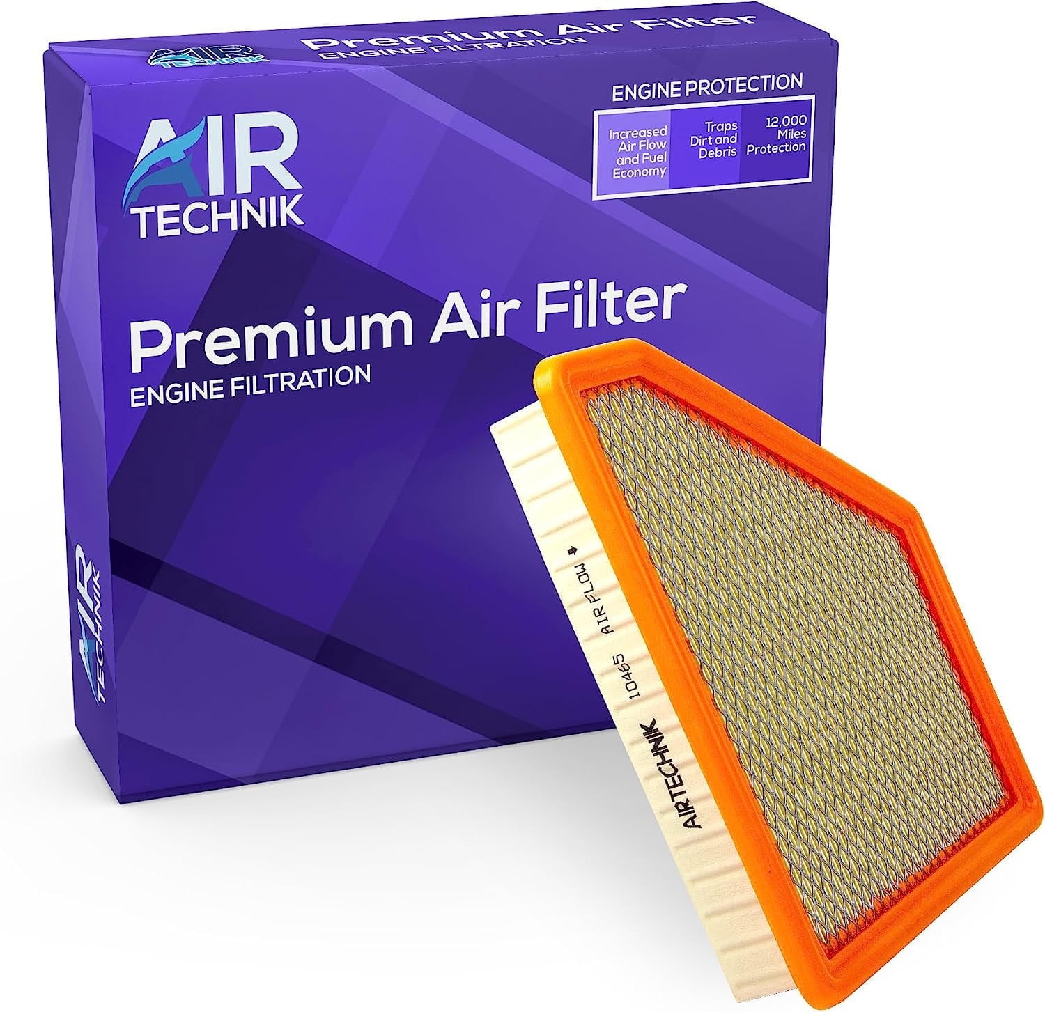 AirTechnik CA10465 Replacement Engine Air Filter Fits 2010-2017 Chevy ...