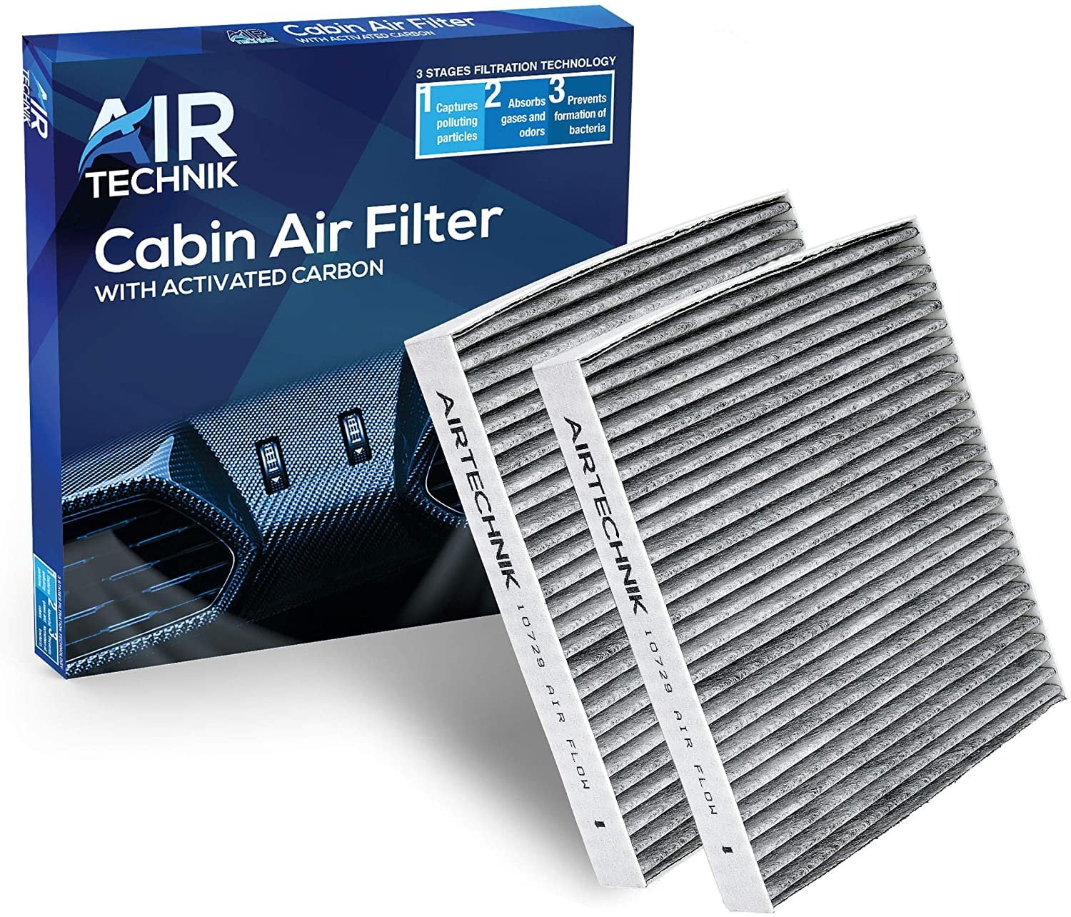 AirTechnik CF10729 Cabin Air Filter w/Activated Carbon 2 Pack Fits ...