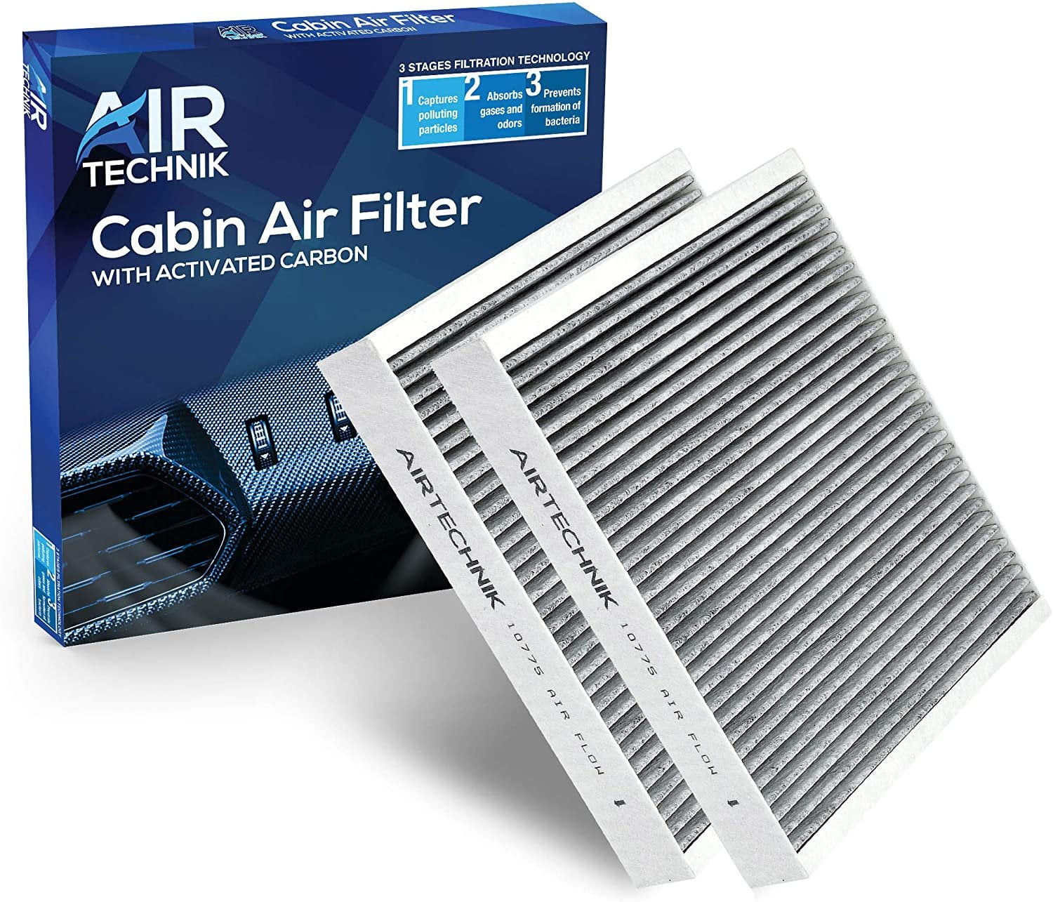 AirTechnik CF10775 Cabin Air Filter w/Activated Carbon 2 Pack Fits ...