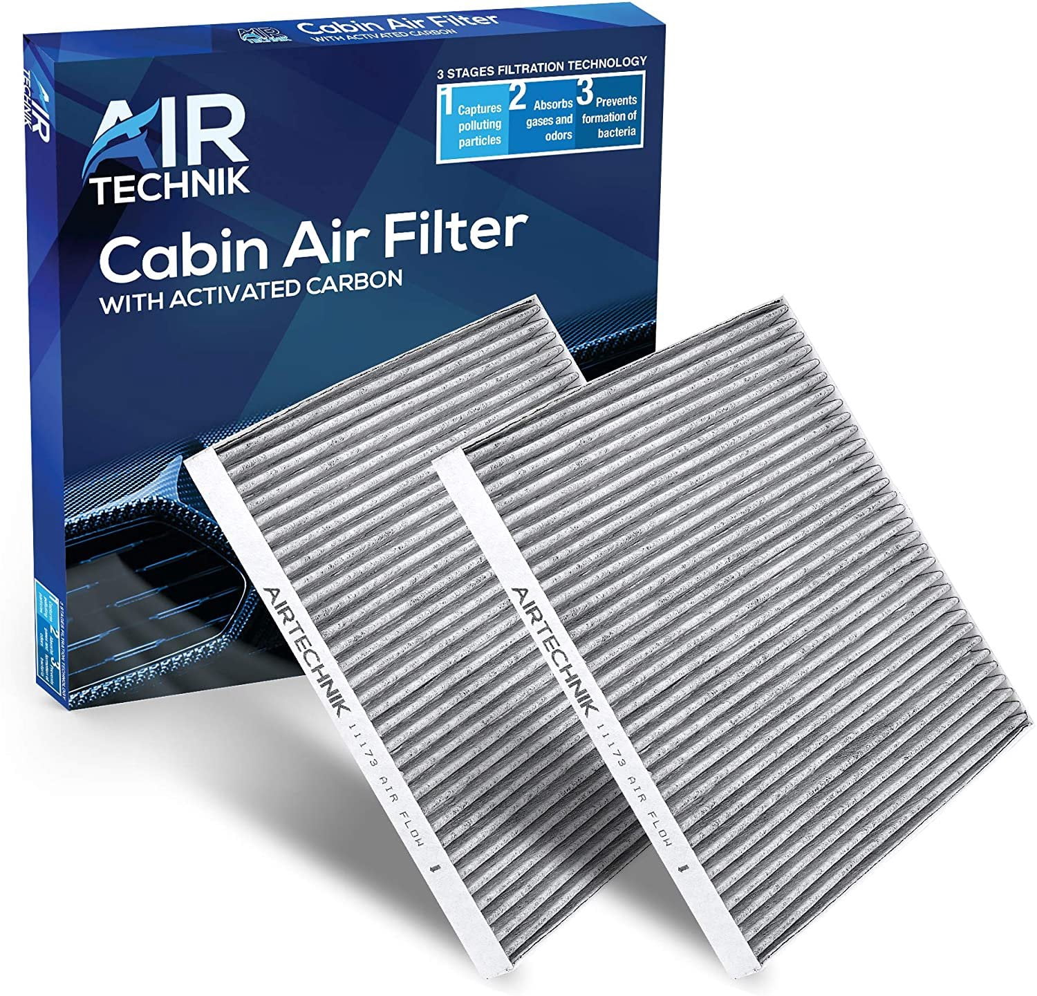 AirTechnik CF11173 Cabin Air Filter w/Activated Carbon 2 Pack Fits ...