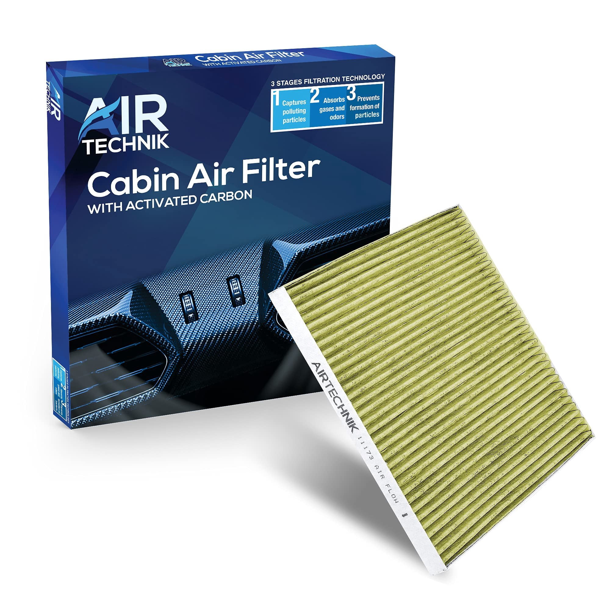 AirTechnik CF11173 PM2.5 Cabin Air Filter w/Activated Carbon Fits ...