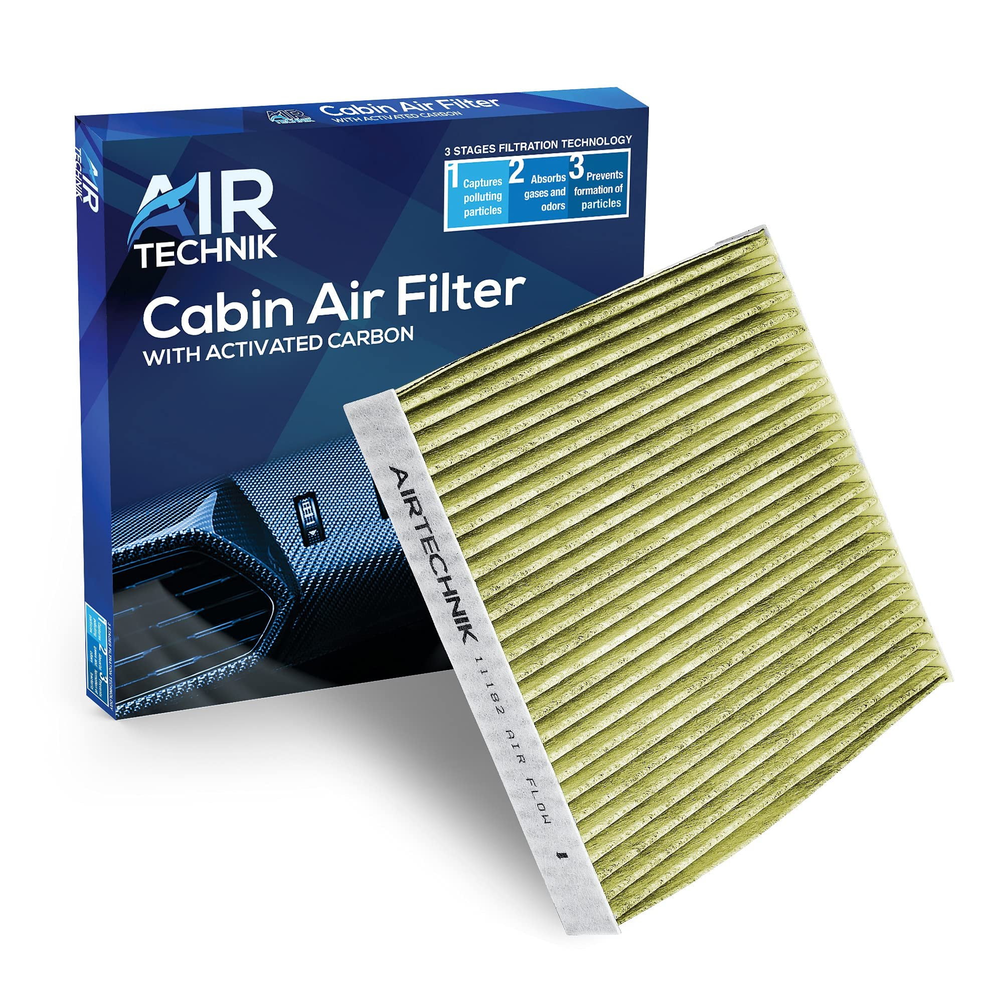 AirTechnik CF11182 PM2.5 Cabin Air Filter w/Activated Carbon Fits ...