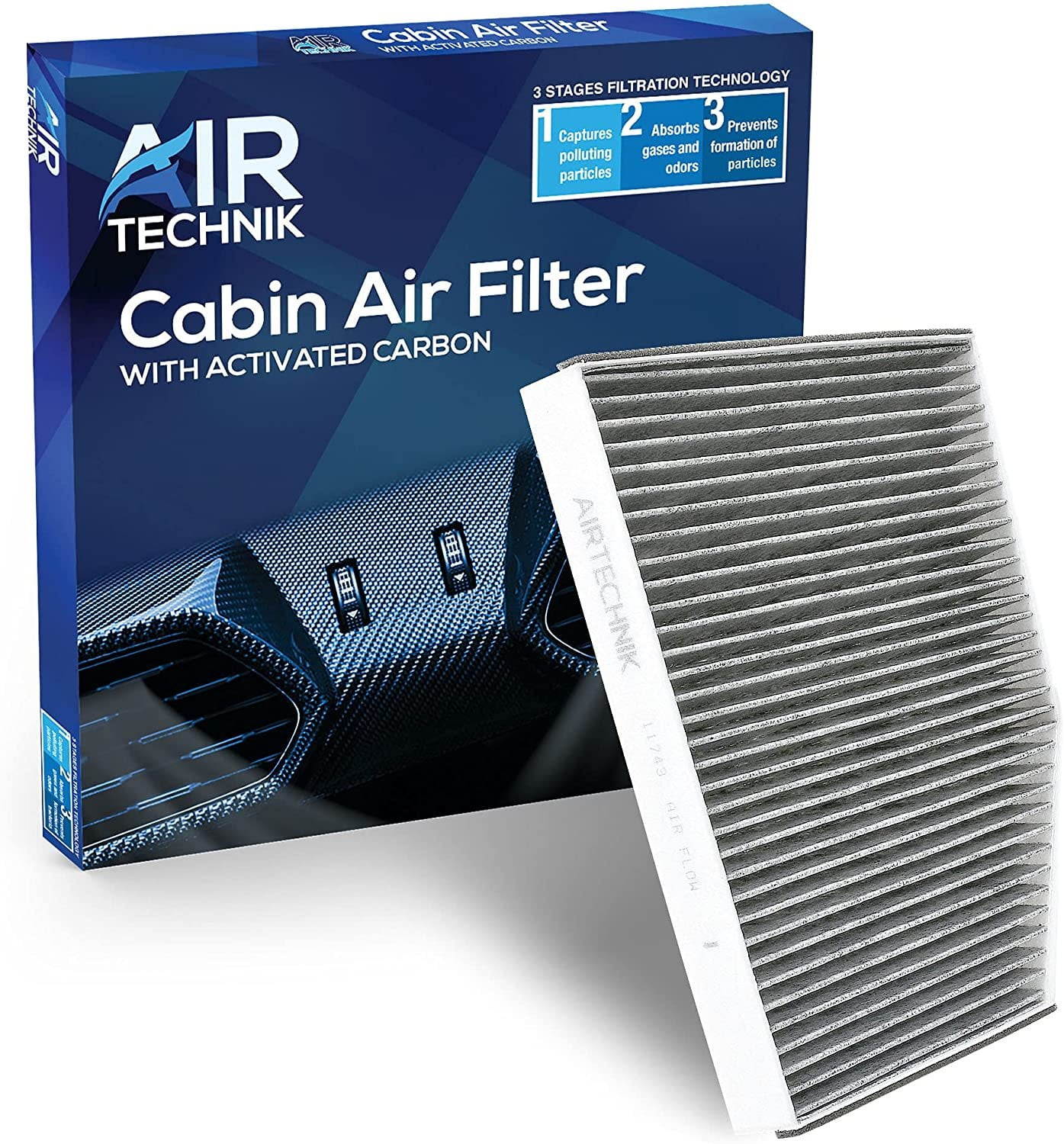 AirTechnik CF11743 Cabin Air Filter w/Activated Carbon Fits Ford ...