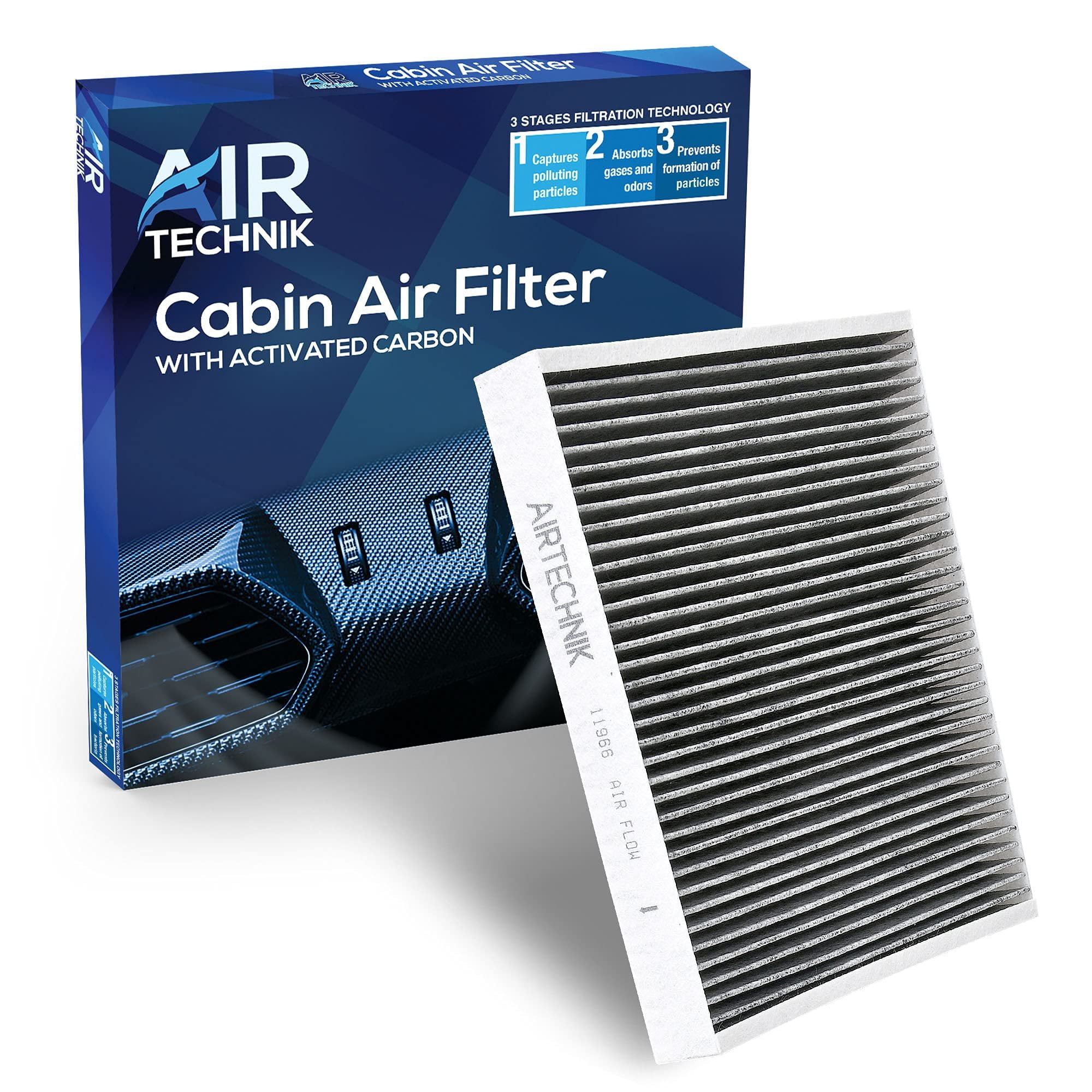 AirTechnik CF11966 Cabin Air Filter w/Activated Carbon Fits 2013-2026 ...