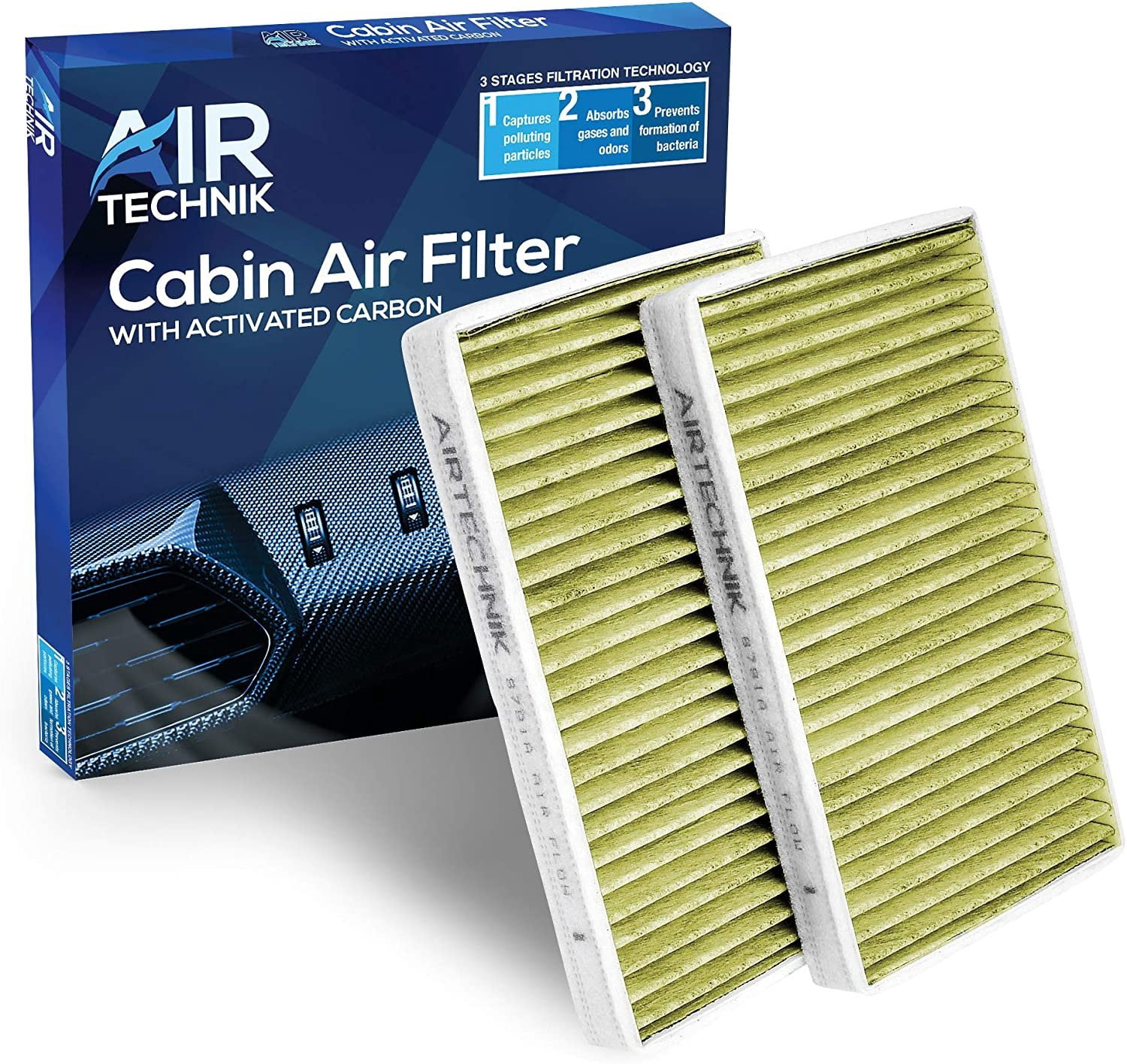 AirTechnik CF8791A PM2.5 Cabin Air Filter w/Activated Carbon Fits ...