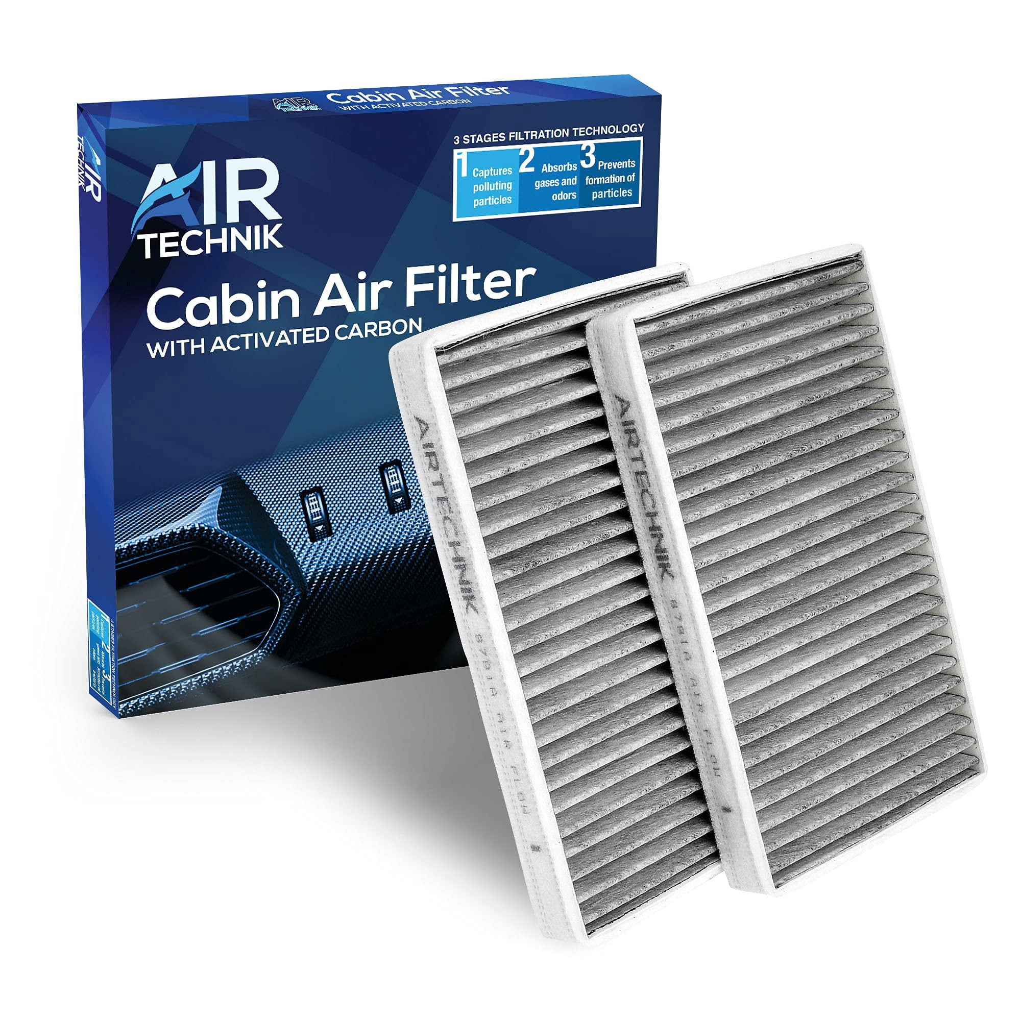 AirTechnik CF8791A PM2.5 Cabin Air Filter w/Activated Carbon Fits ...