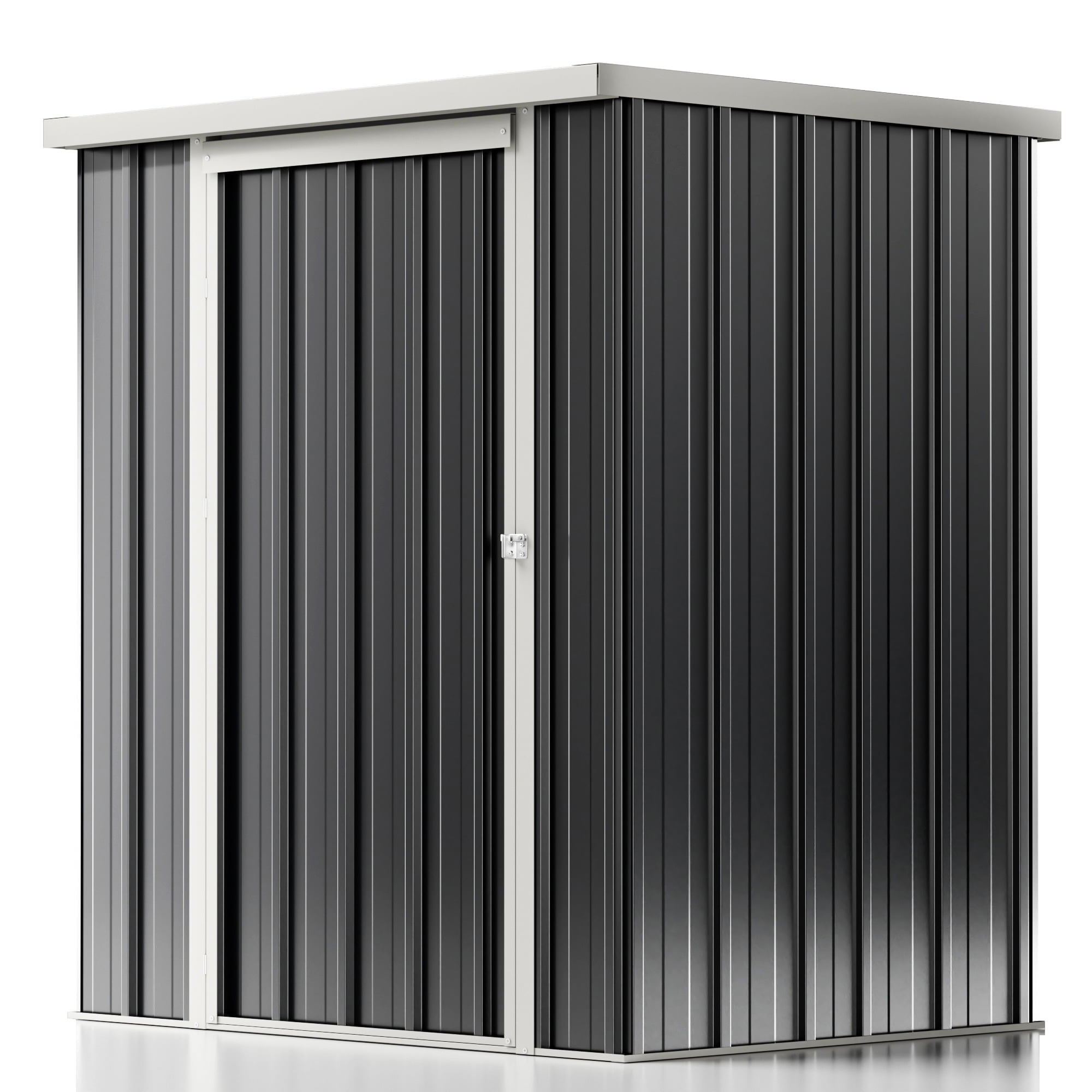 NETAJE 4x3 FT Outdoor Storage Shed,Metal Garden Shed with Lockable ...